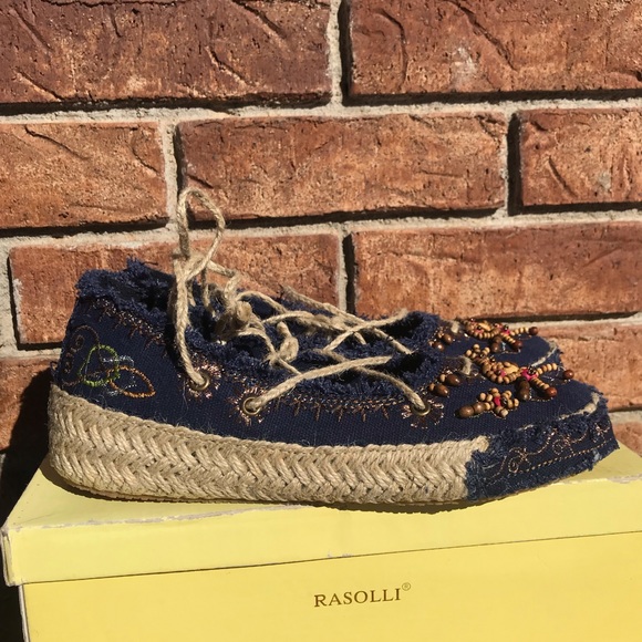 Rasolli | Shoes | Rasolli Canvas Flat Espadrilles Wmn Se 6 698 | Poshmark